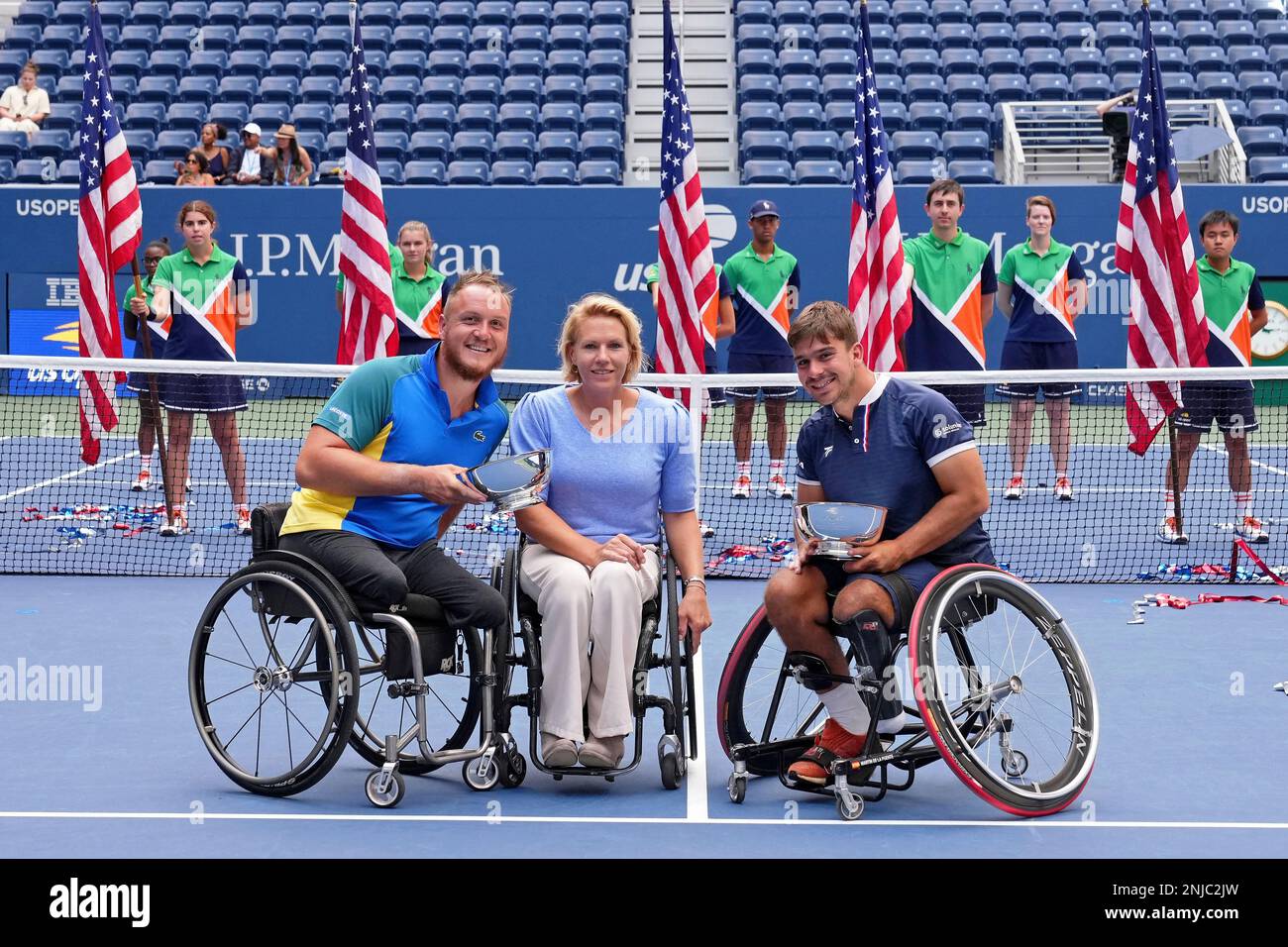 Martin De La Puente and Nicolas Peifer pose for a photo with their ...