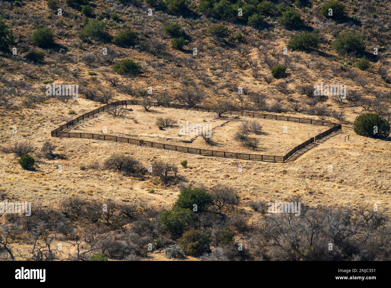 Overlook at Fort Bowie National Historic Site in southeastern Arizona ...