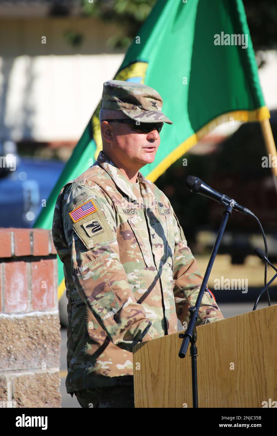 Col. Tom Wargo, commander of the 205th Regimental Training Institute ...