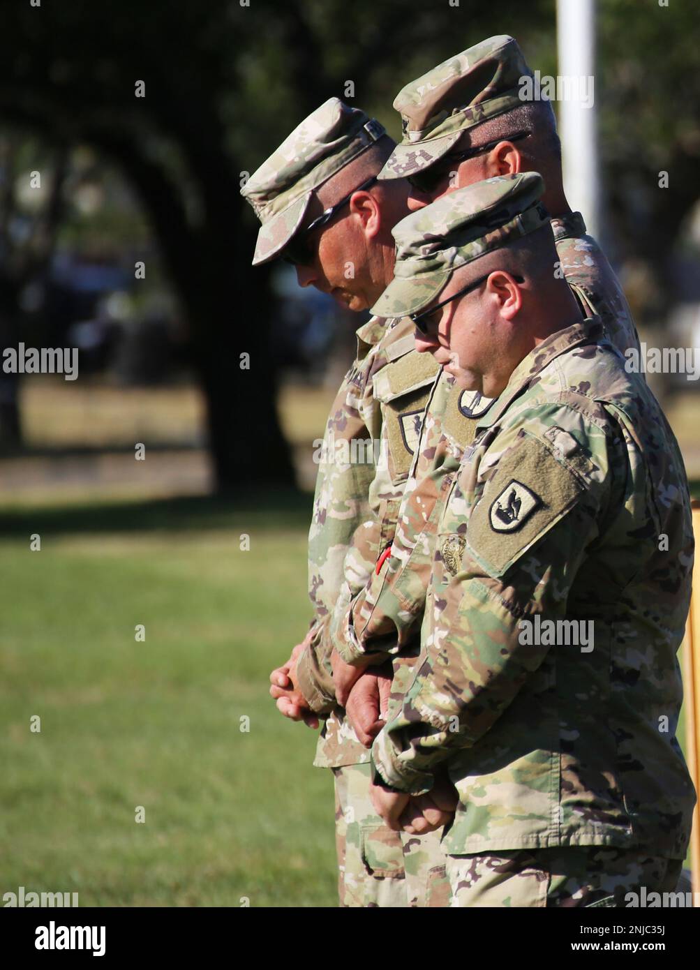 LTC Dan Raymond, outgoing commander, Col. Tom Wargo, commander of the ...