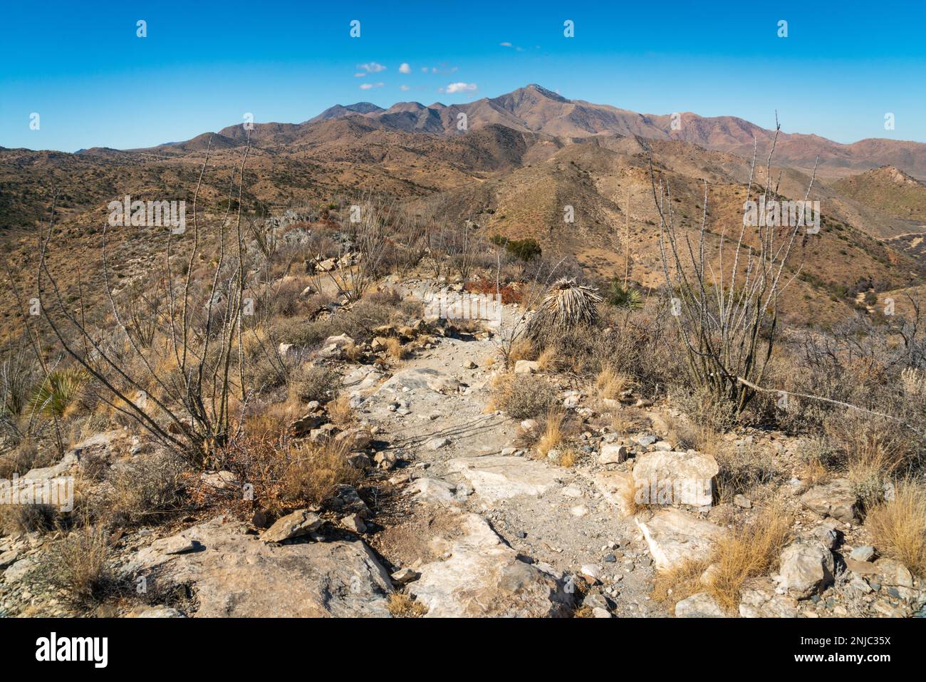 Overlook at Fort Bowie National Historic Site in southeastern Arizona ...