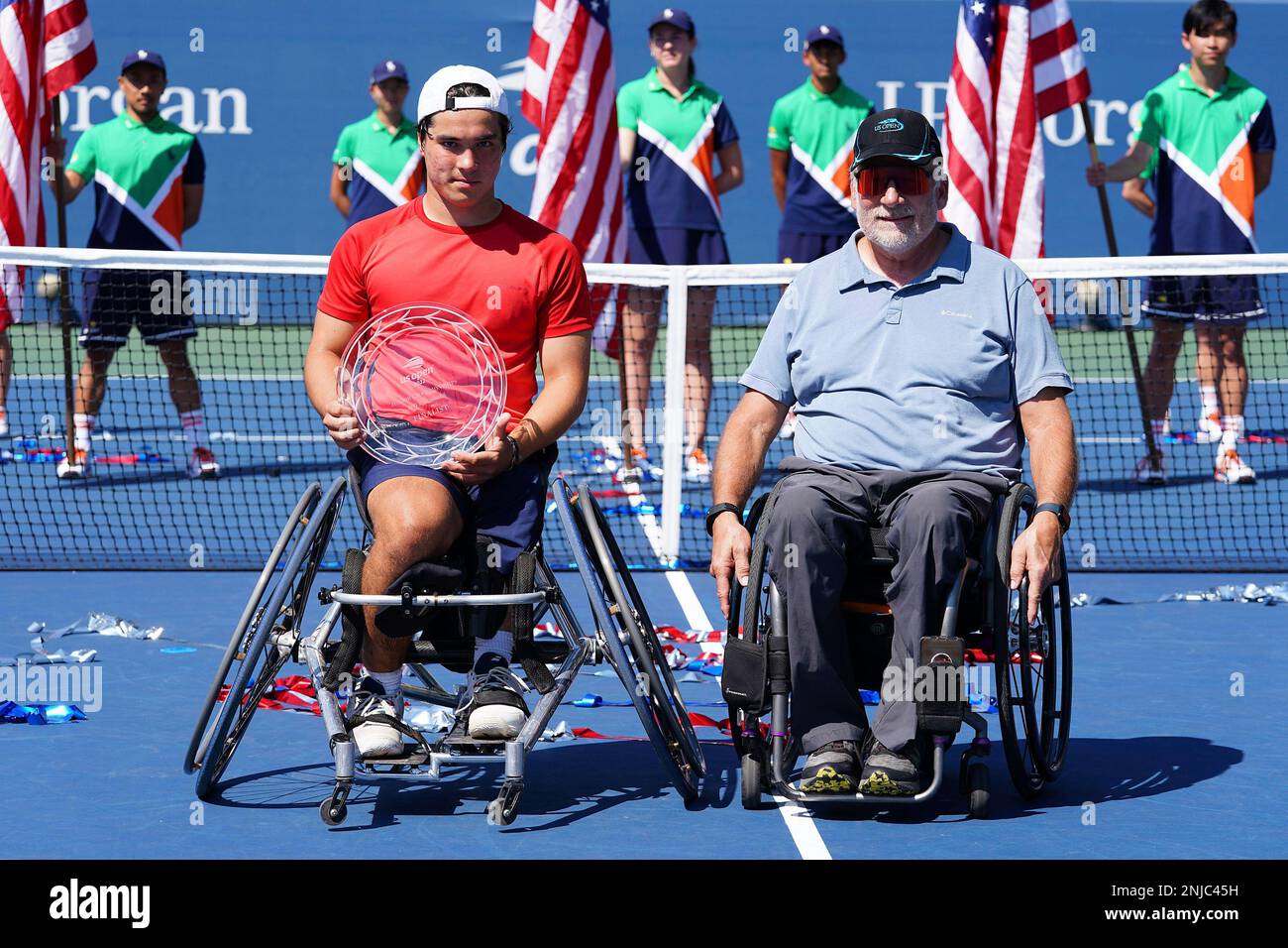 Finalist, Dahnon Ward, poses for a photo during a trophy presentation ...