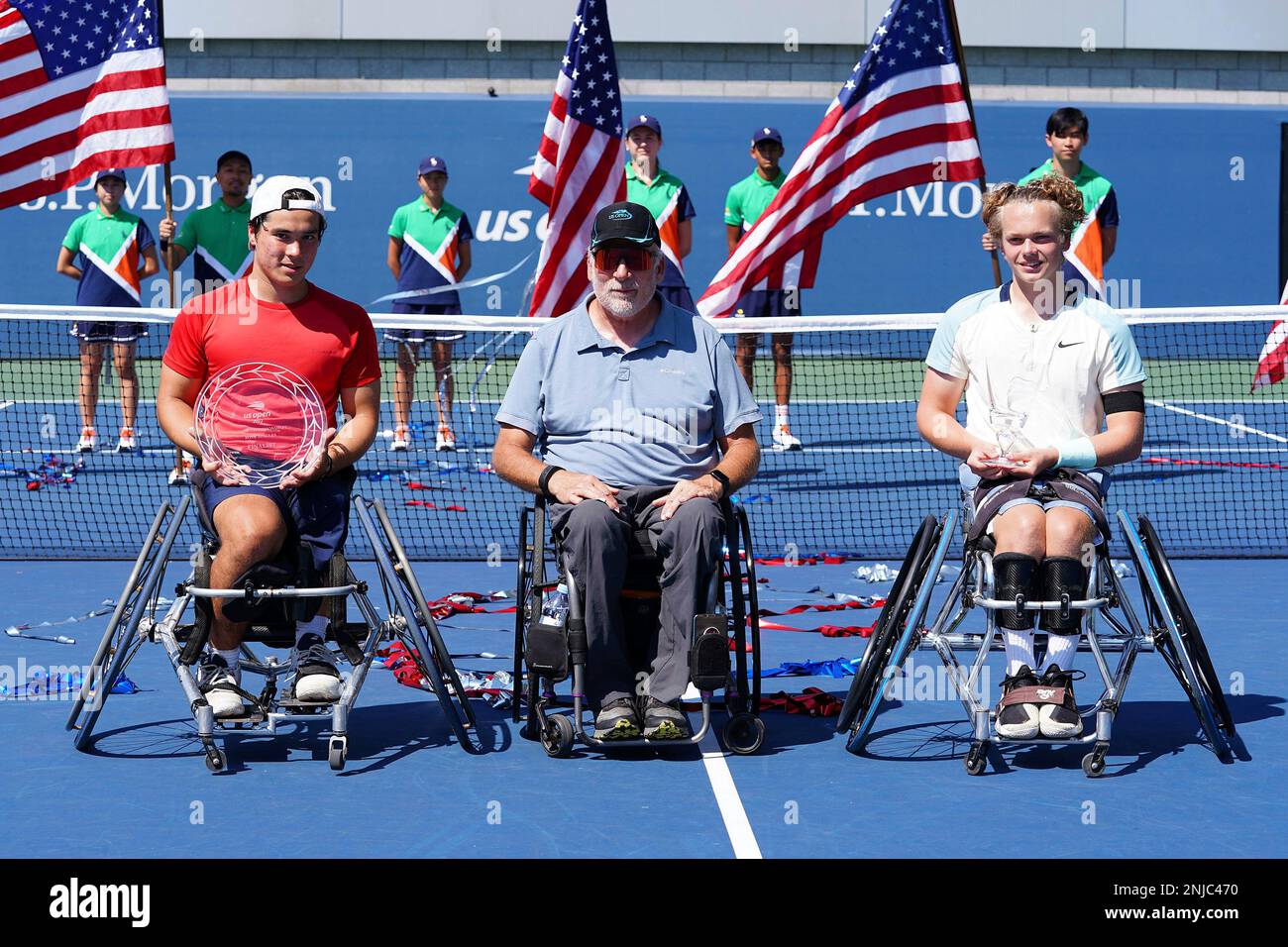 Finalist, Dahnon Ward, and champion, Ben Bartram, pose for a photo ...