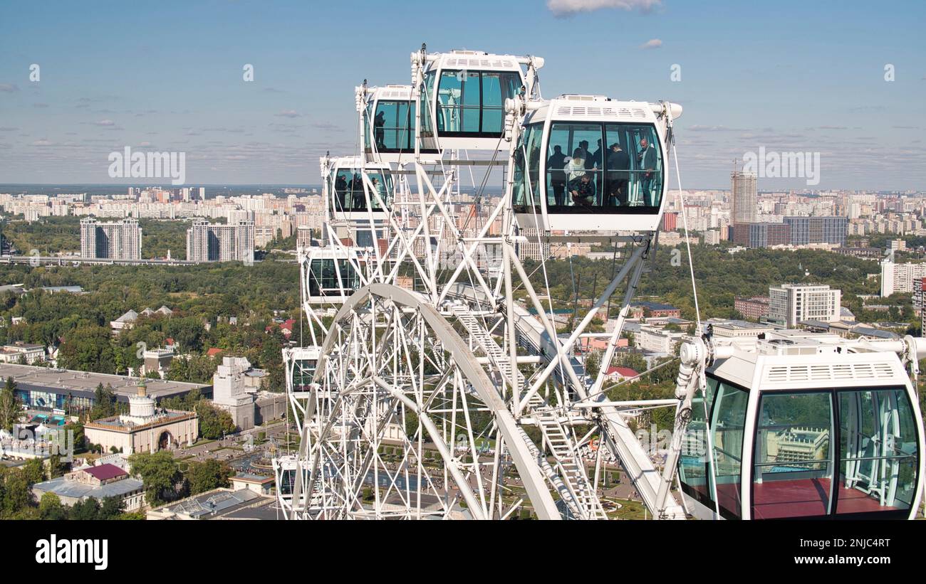 The newly opened, largest Ferris wheel in Europe at VDNKh (The ...