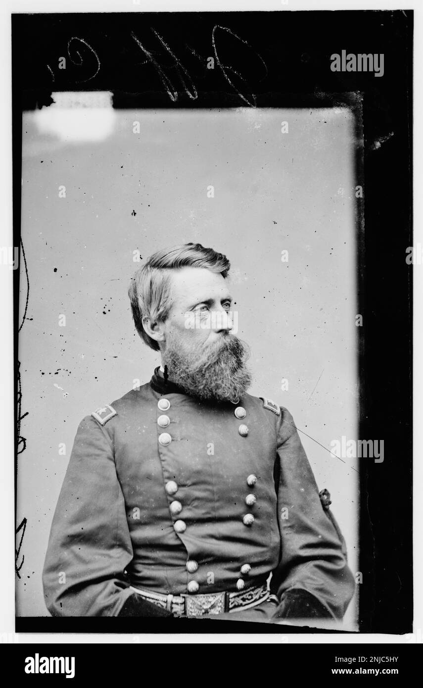 Portrait of General Jefferson Davis, U.S. Army officer, from the ...