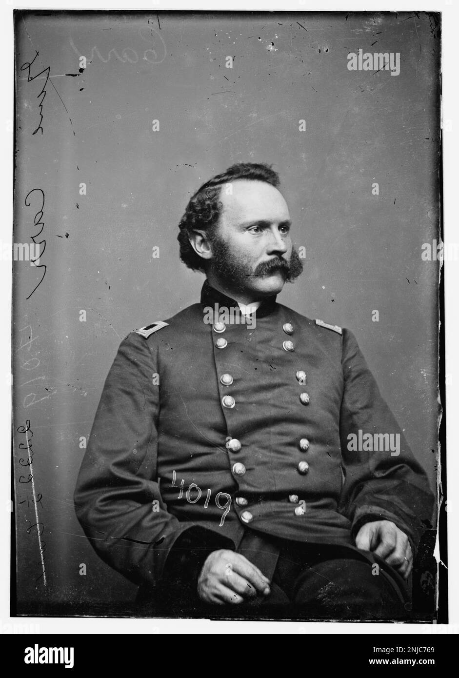 Portrait of General Carr, a U.S. Army officer, captured in the Library ...