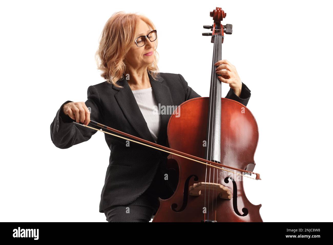 Woman playing cello on hi-res stock photography and images - Alamy