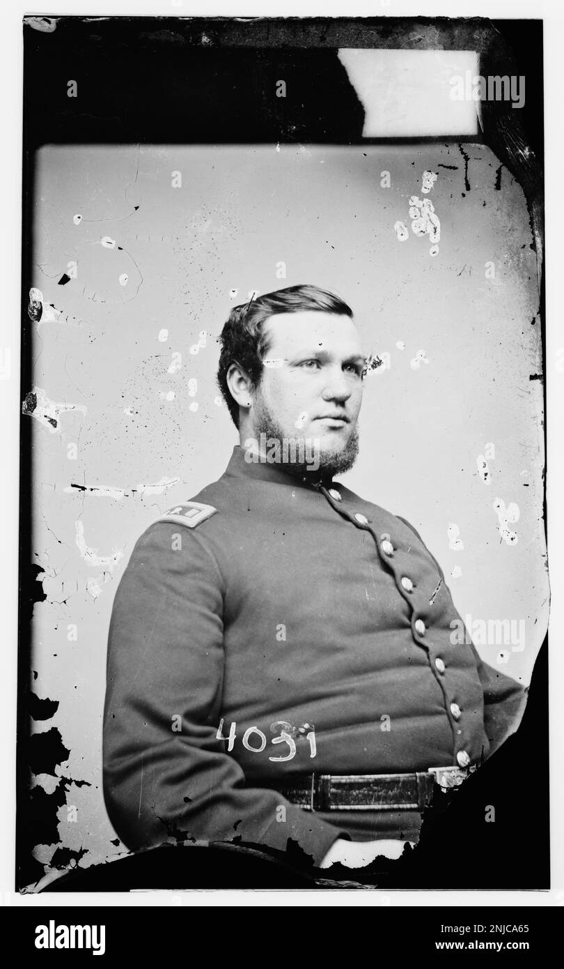 Joseph Yates, U.S. Army Quartermaster during the 19th century, captured ...