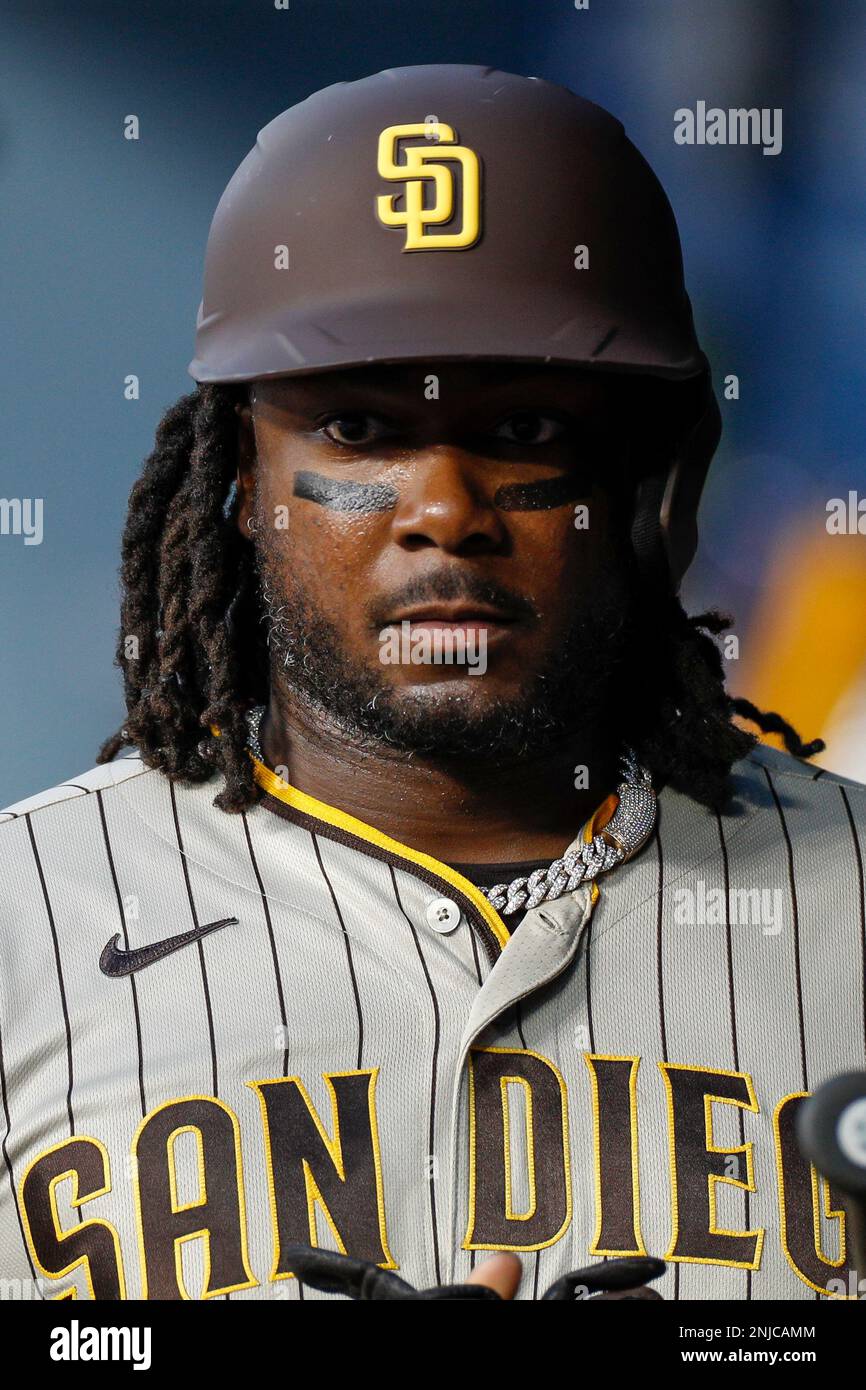 LOS ANGELES, CA - SEPTEMBER 03: San Diego Padres first baseman Josh ...