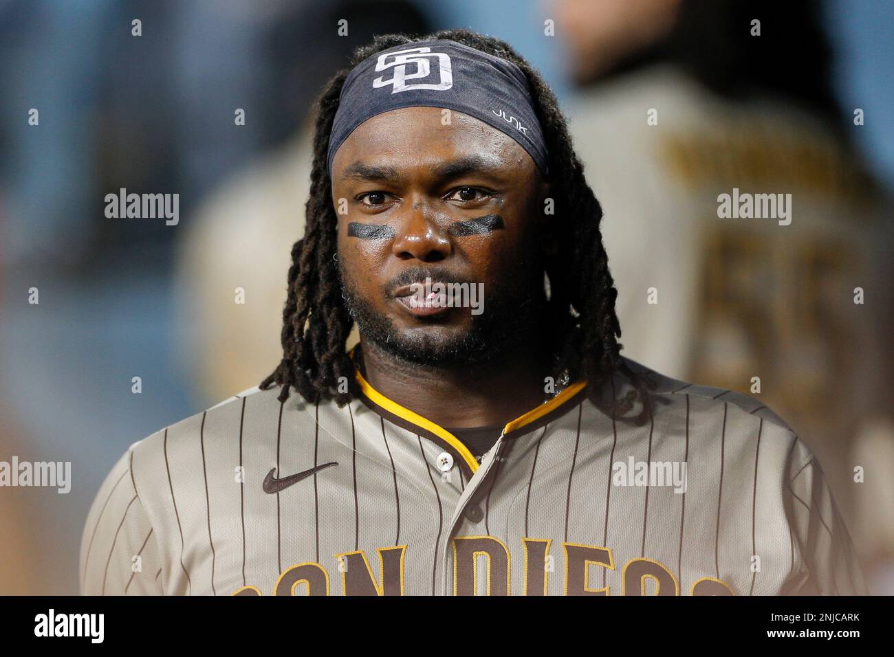 LOS ANGELES, CA - SEPTEMBER 03: San Diego Padres first baseman Josh ...