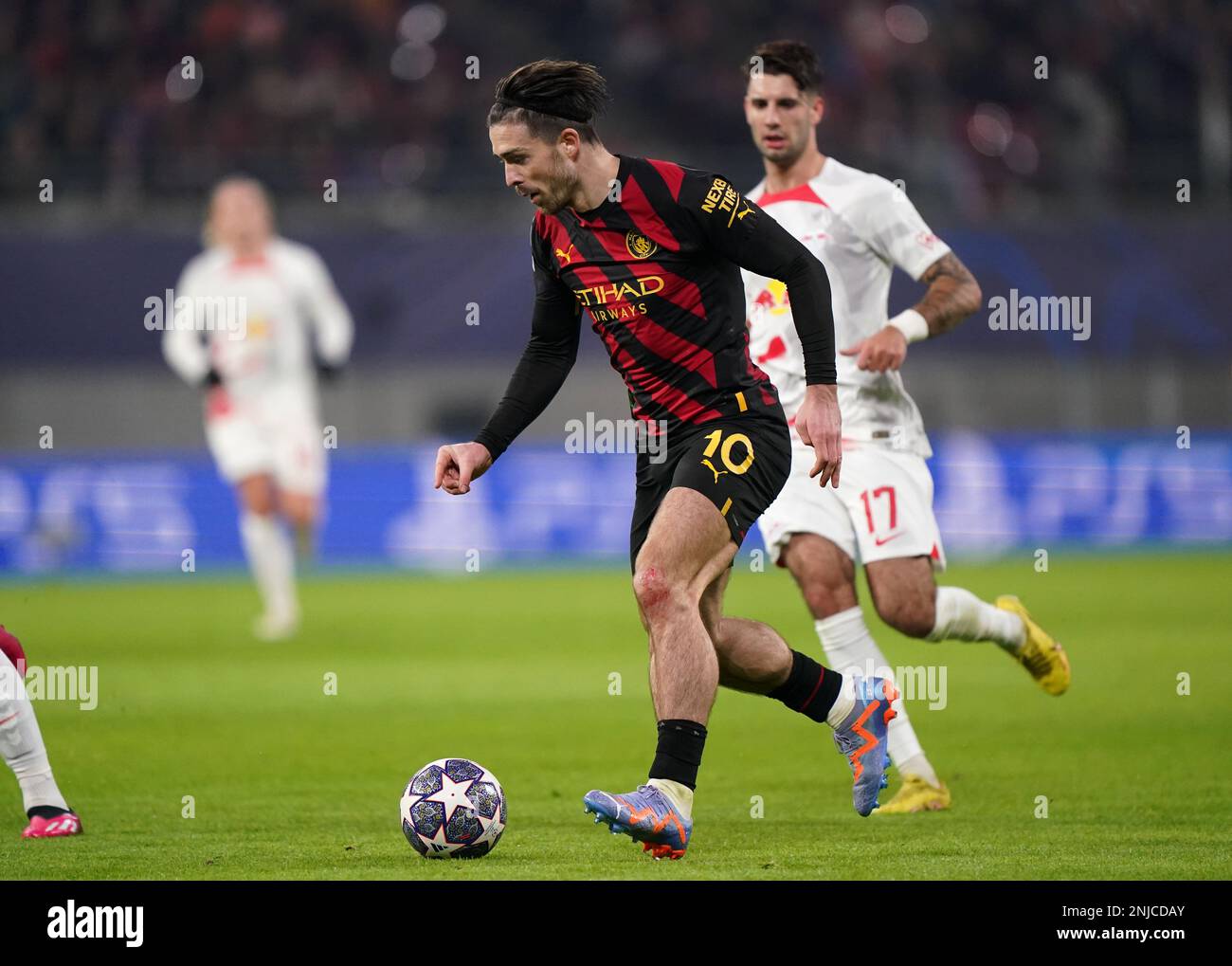 Manchester City's Jack Grealish in action during the Champions League ...