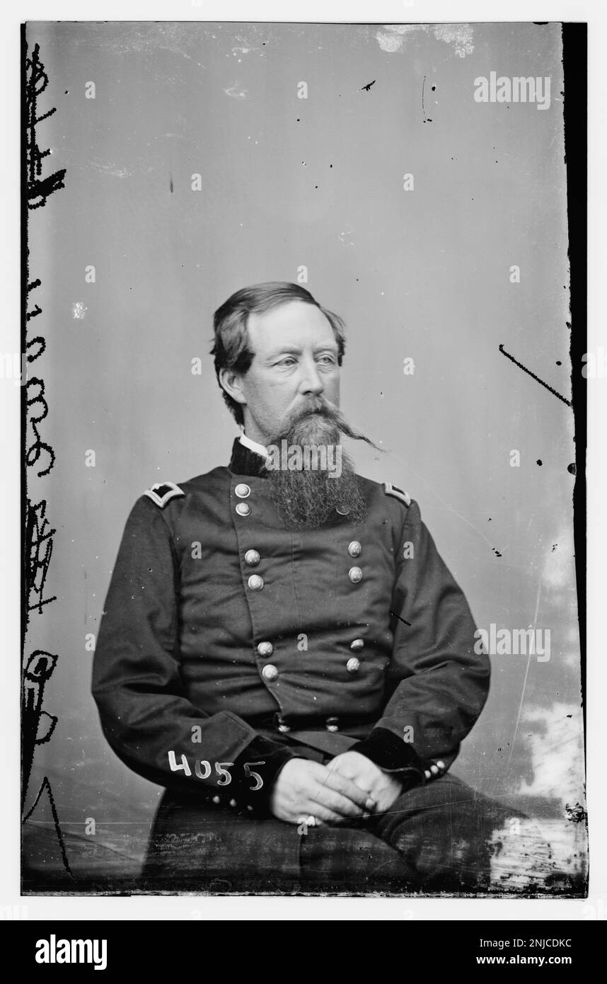 Portrait of General Howe, a U.S. Army officer who served during the ...