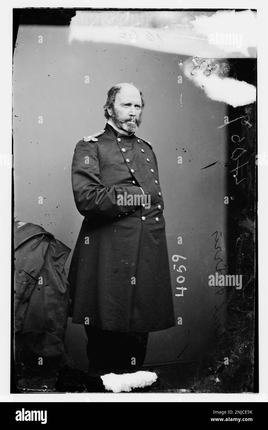 Portrait of General Harris from the U.S. Army, featured in the Brady ...
