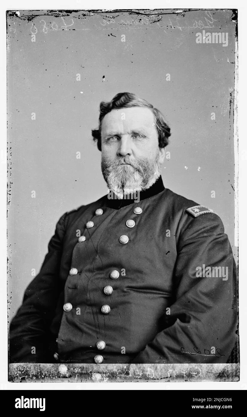 A portrait of General George H. Thomas, a key U.S. Army officer during ...