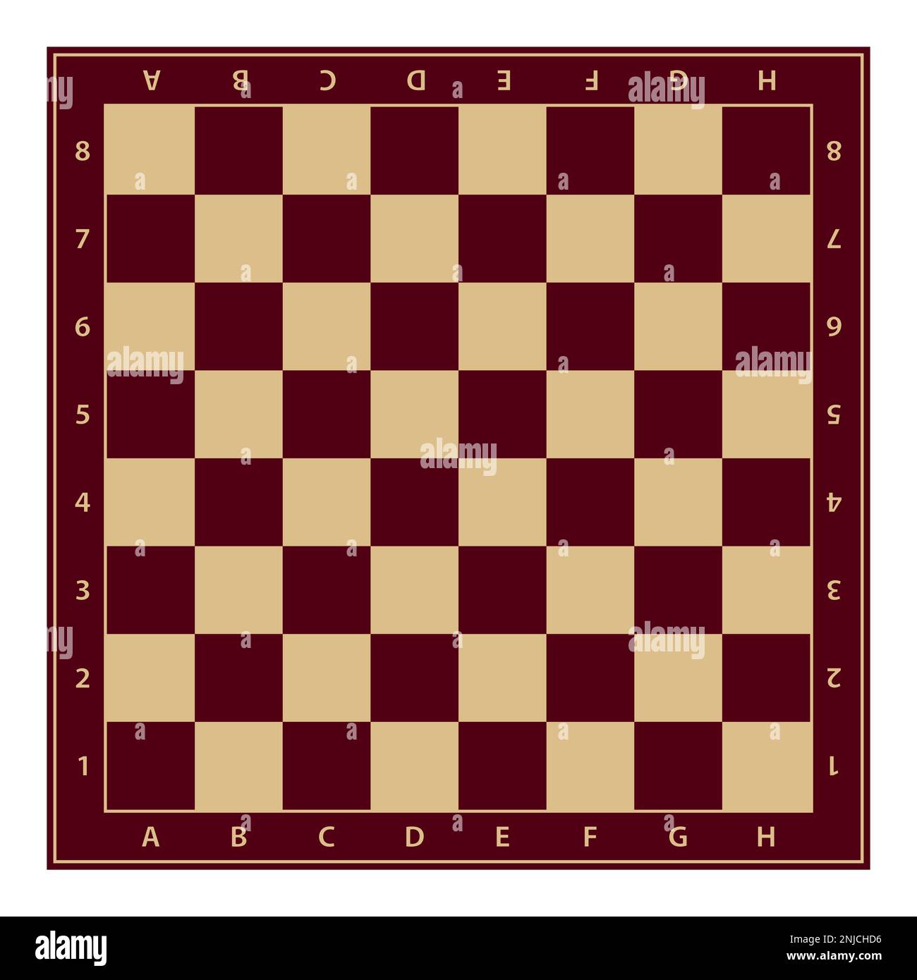 chessboard, color vector illustration isolated on white Stock Vector ...