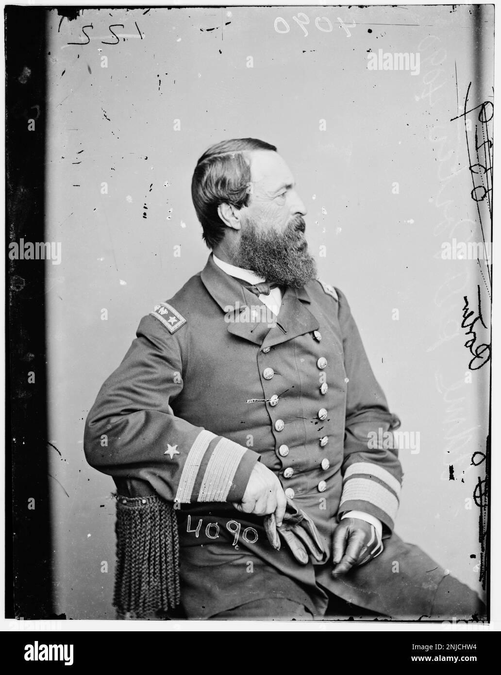 Portrait of Admiral D.D. Porter, U.S. naval officer, captured in the ...