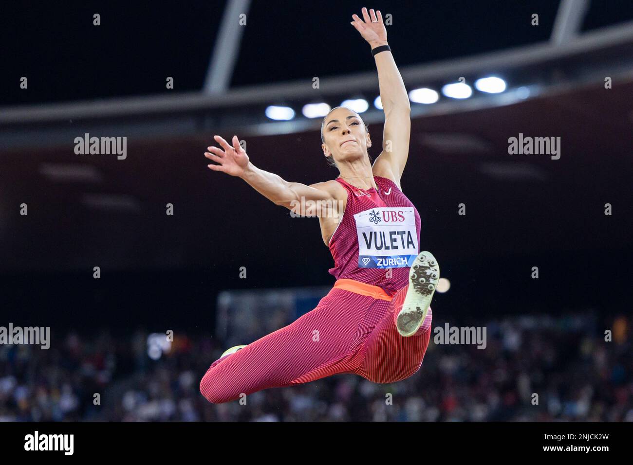 Ivana Vuleta of Serbia competes in the Long Jump Women during the ...