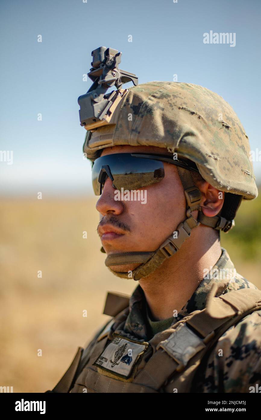 U.S. Marine Corps Cpl. Gabriel Rizo, a fire direction control leader ...