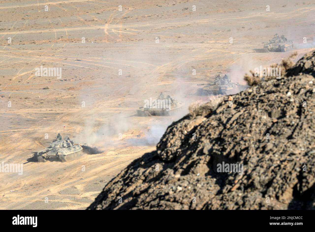 In this picture released by the official website of the Iranian Army on ...