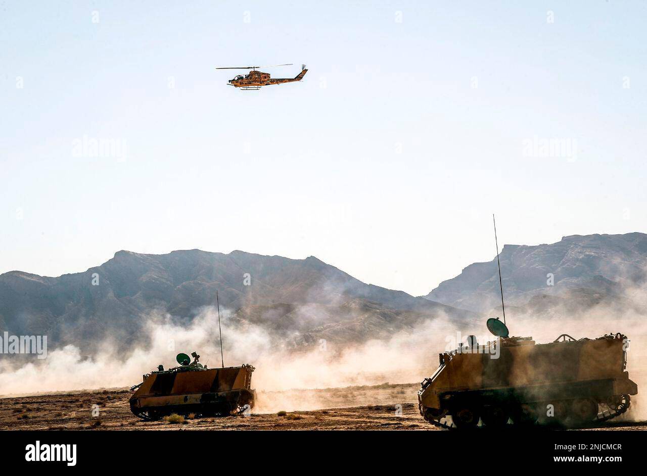 This picture released by the official website of the Iranian Army on ...