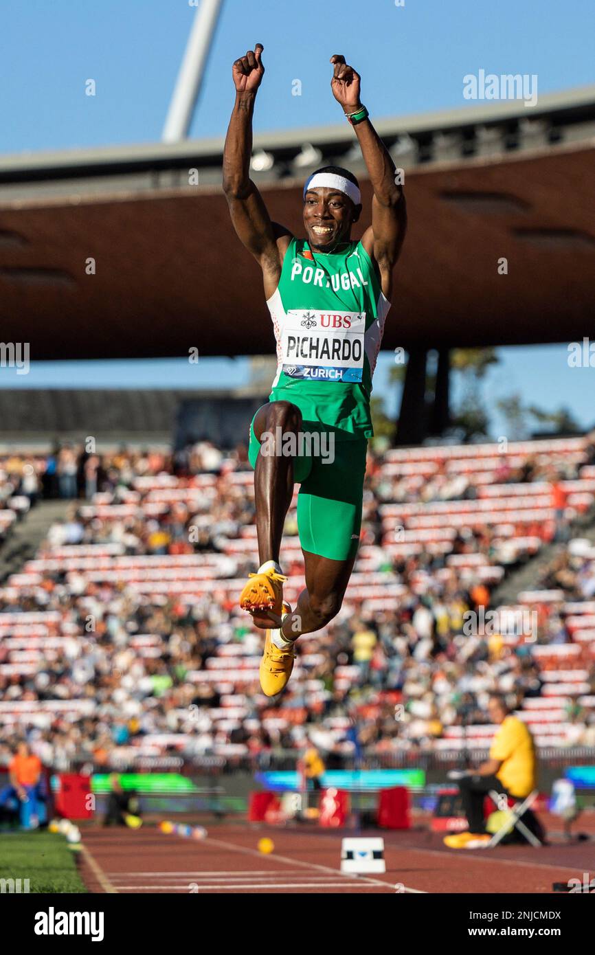 Pedro Pichardo of Portugal competes in the Triple Jump Men during the ...