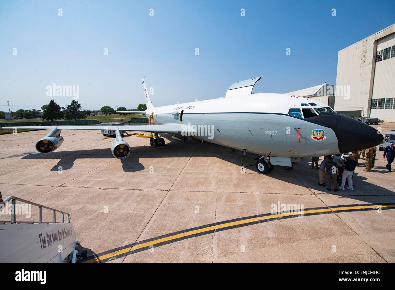 The WC-135C/W seen during a retirement ceremony for the final "nuke ...