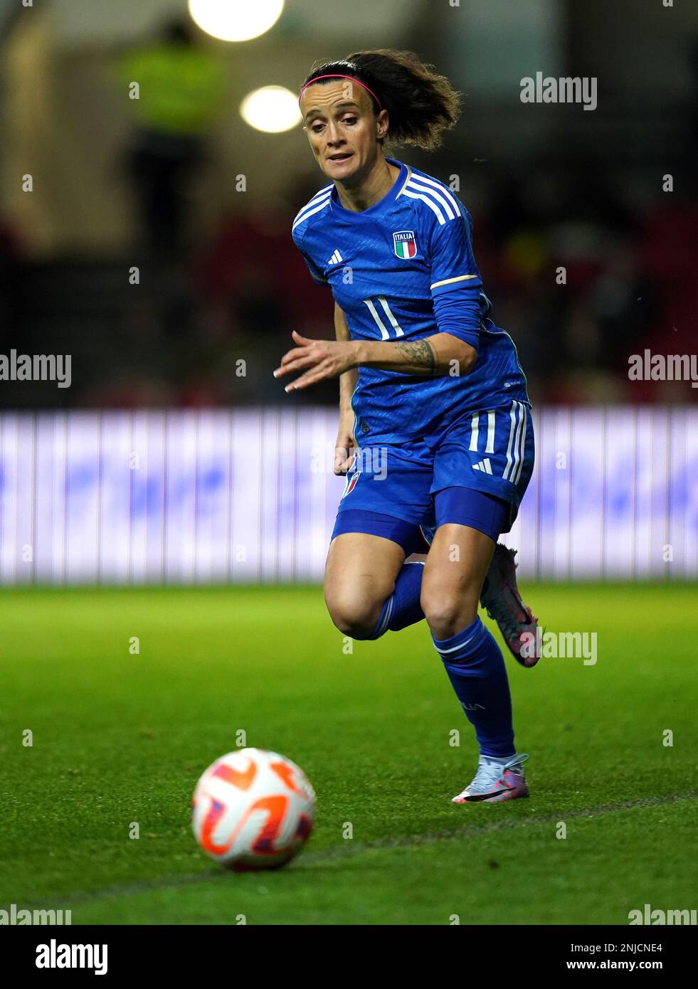 South Korea's Choe Yuri in action during the Arnold Clark Cup match at ...