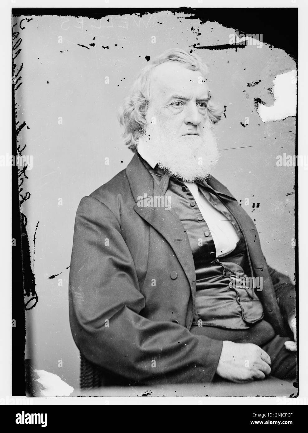 Gideon Welles, U.S. Secretary of the Navy under President Abraham ...