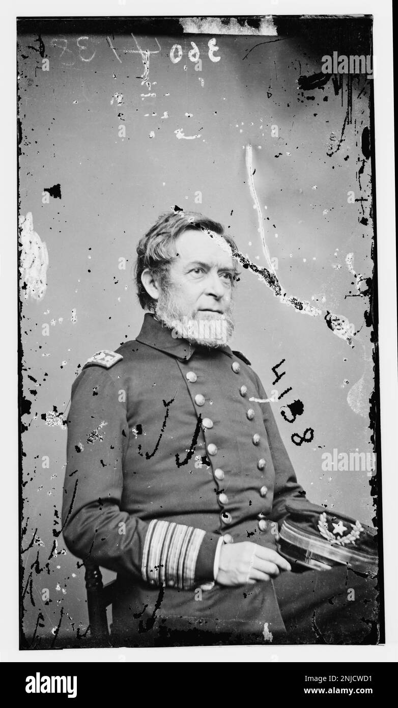 Portrait of Admiral Foote, a U.S. Navy officer, from the Library of ...