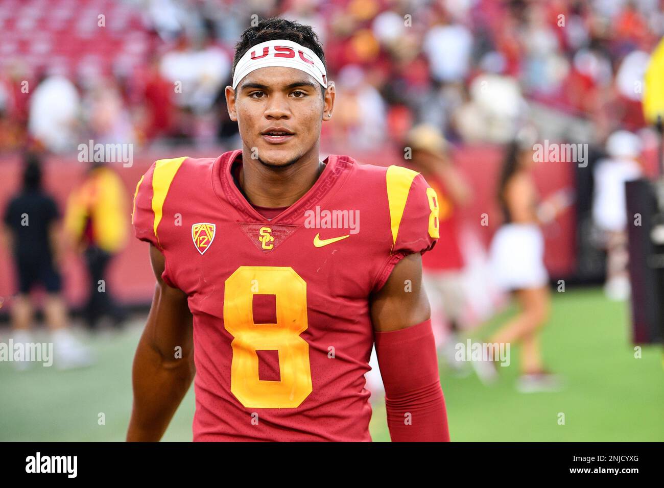 LOS ANGELES, CA - SEPTEMBER 03: USC Trojans wide receiver CJ Williams ...