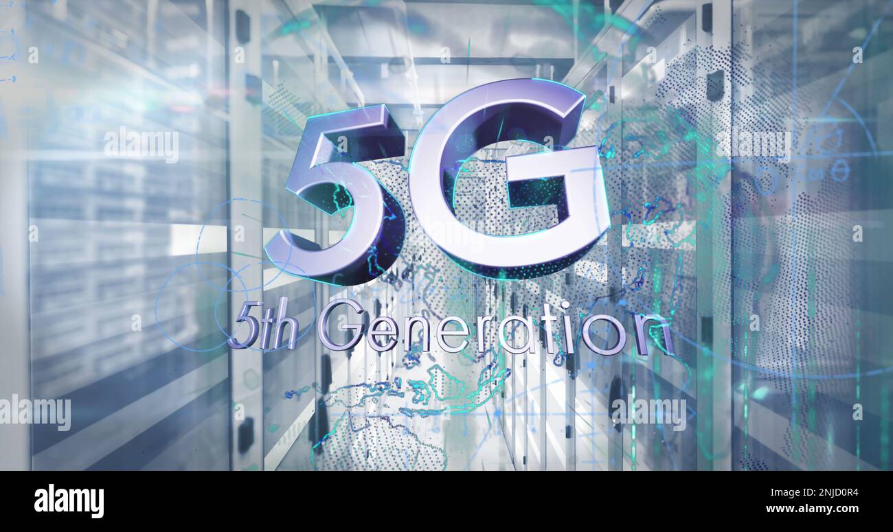 Composition of 5g 5th generation text and data processing over server ...