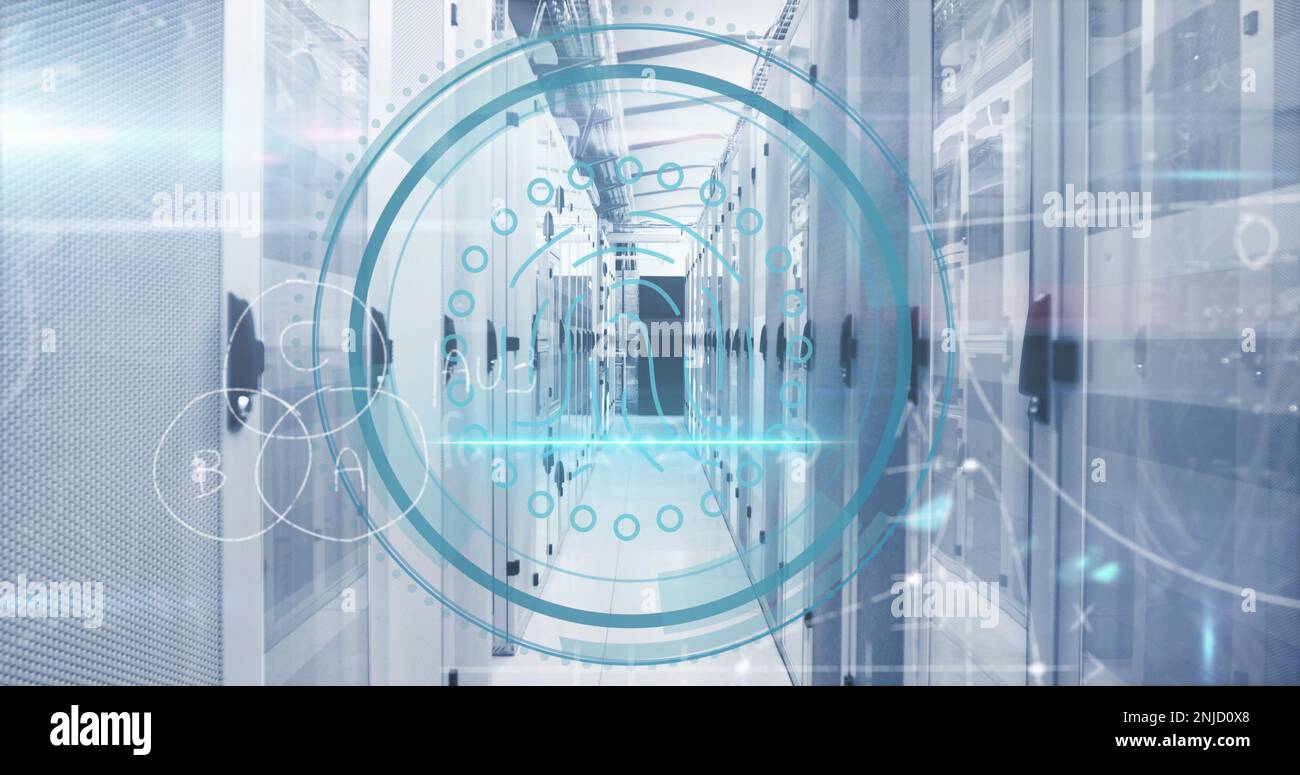 Composition of scope scanning with icon and mathematical equations over ...