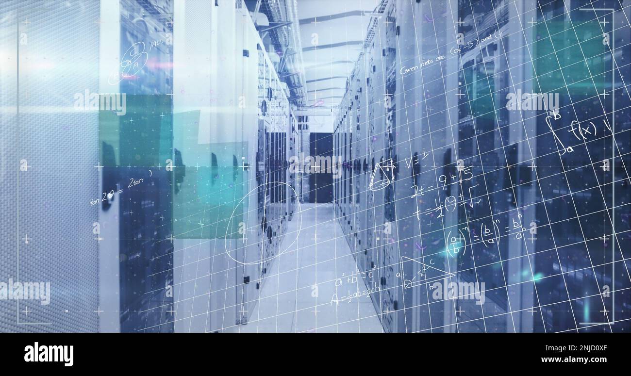 Digital animation mathematical equations shapes hi-res stock ...