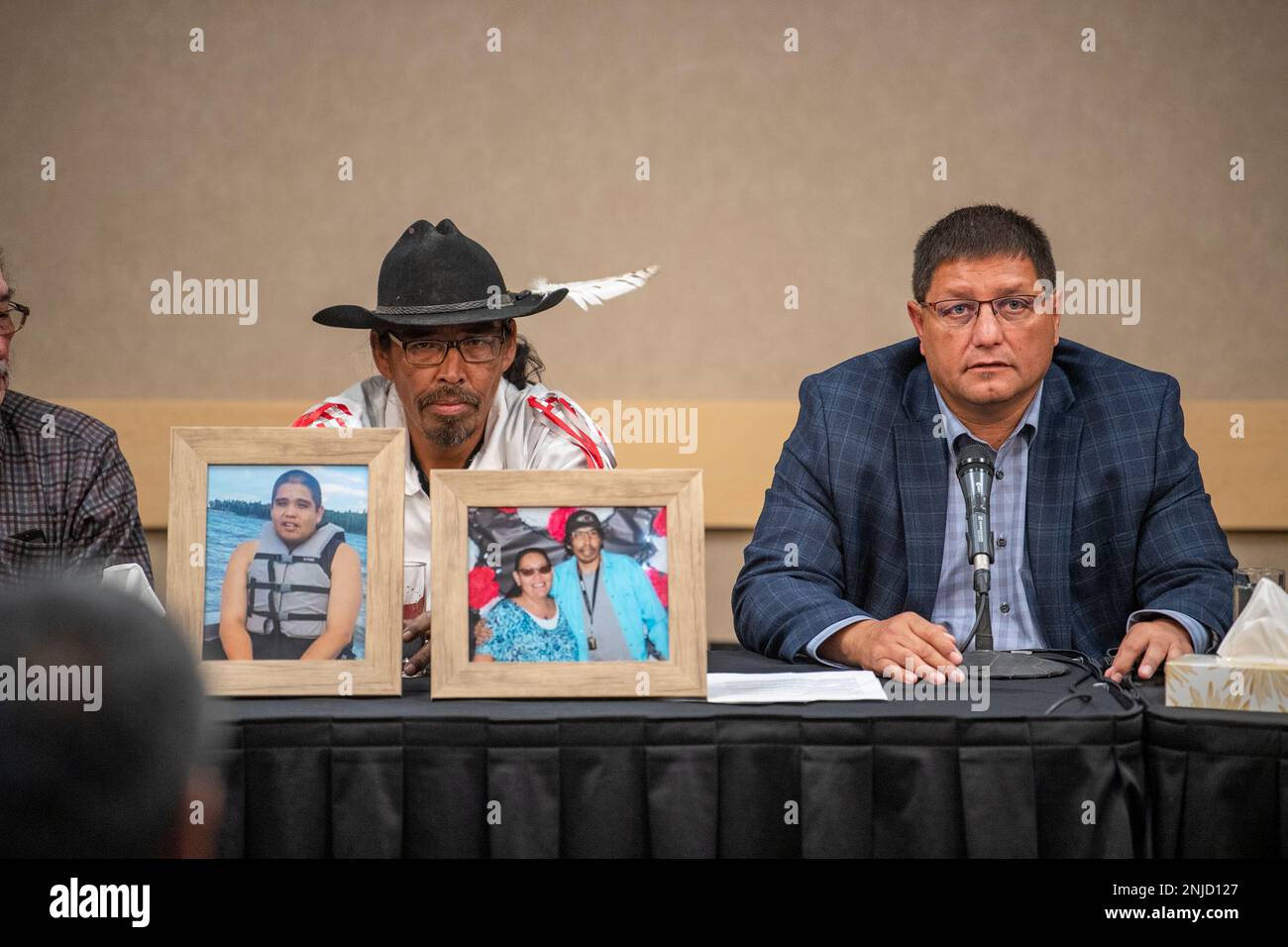 Mark Arcand, right, who's sister Bonnie Burns and nephew Mark Arcand ...