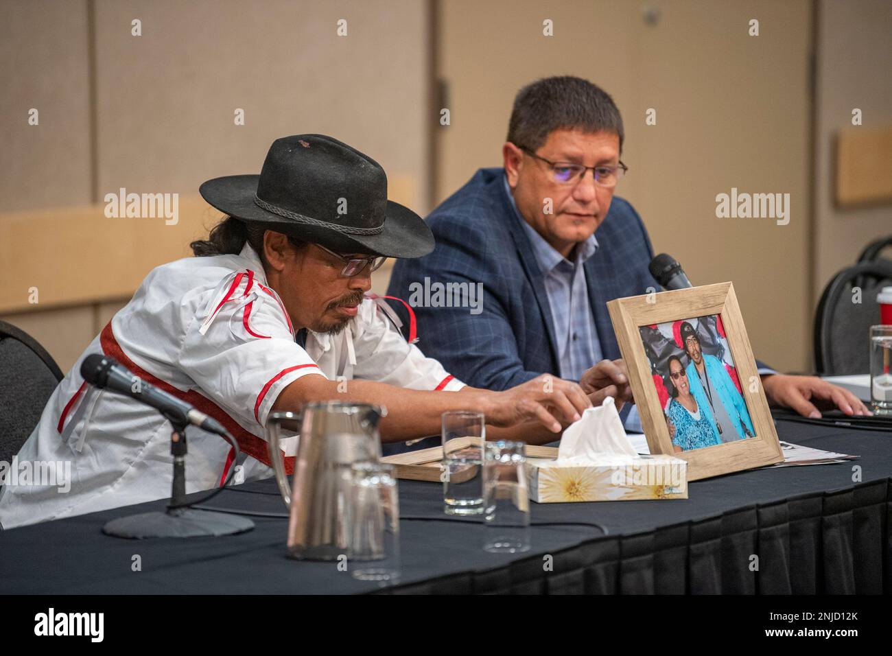 Mark Arcand, right, who's sister Bonnie Burns and nephew Mark Arcand ...