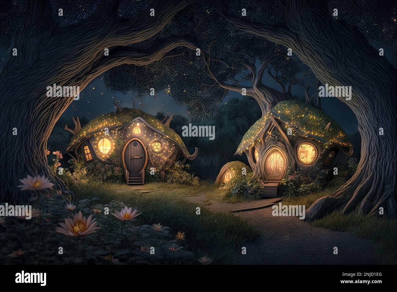 Fireflies in forest hi-res stock photography and images - Alamy