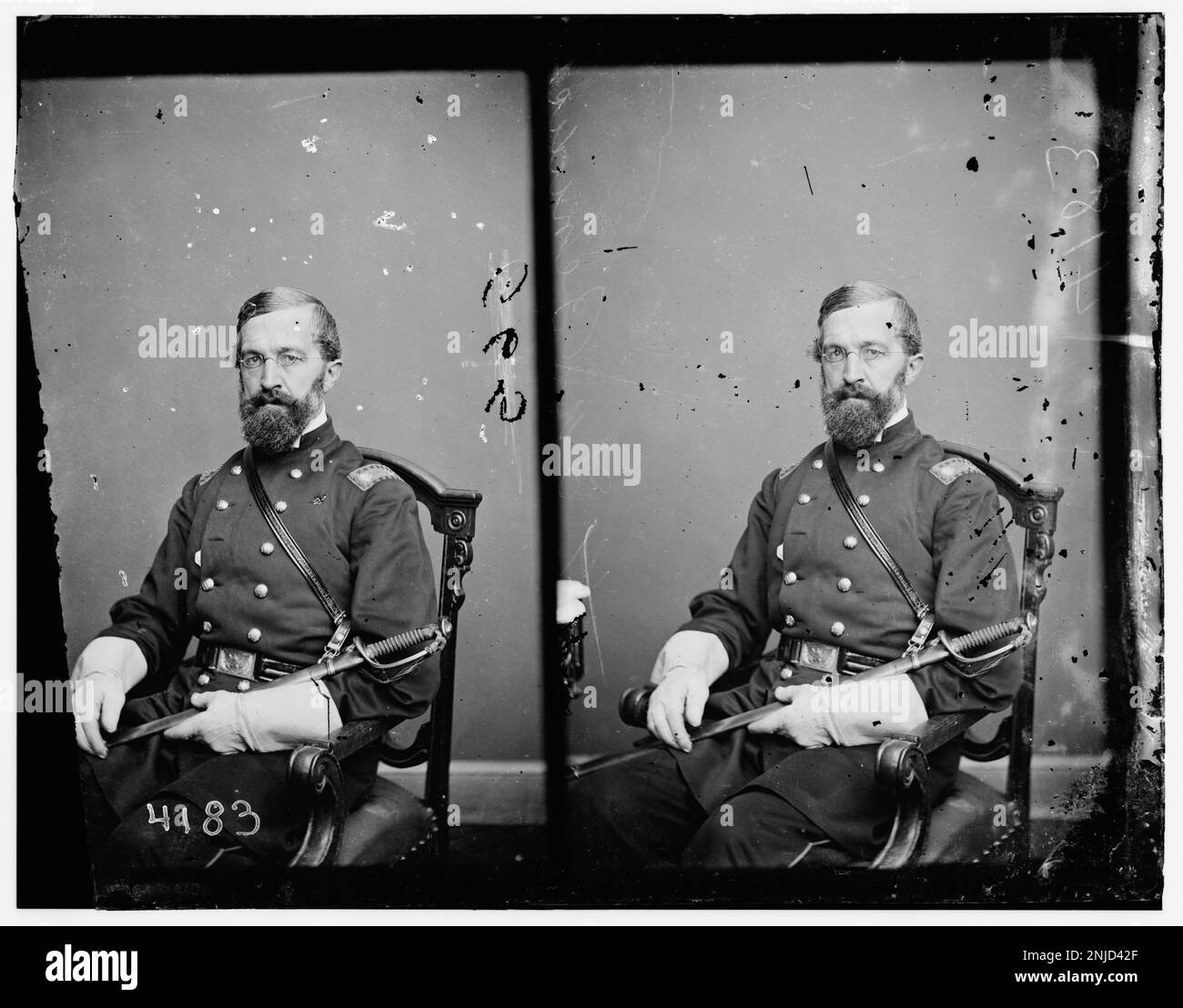 Portrait of General Benedict, a U.S. Army officer, from the Library of ...