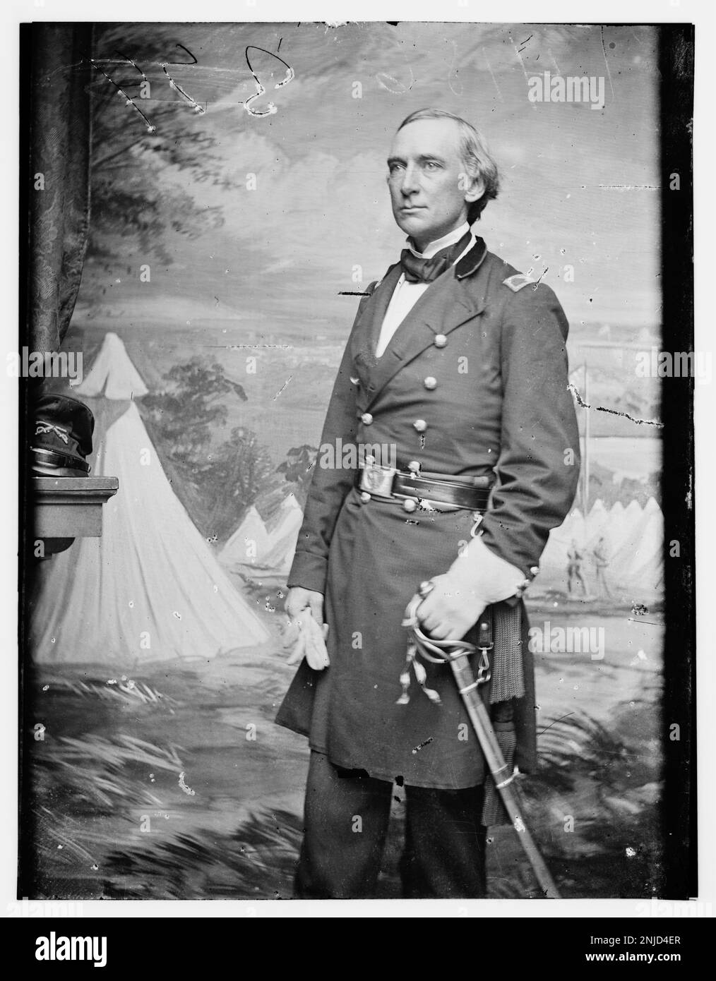 Portrait of Colonel J.R. Brodhead, U.S. Army officer, captured in the ...