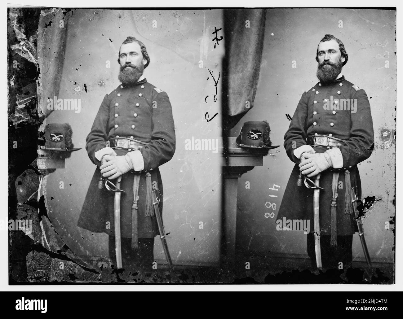 Portrait of Colonel J.H. Higgins, a military officer. Image from the ...