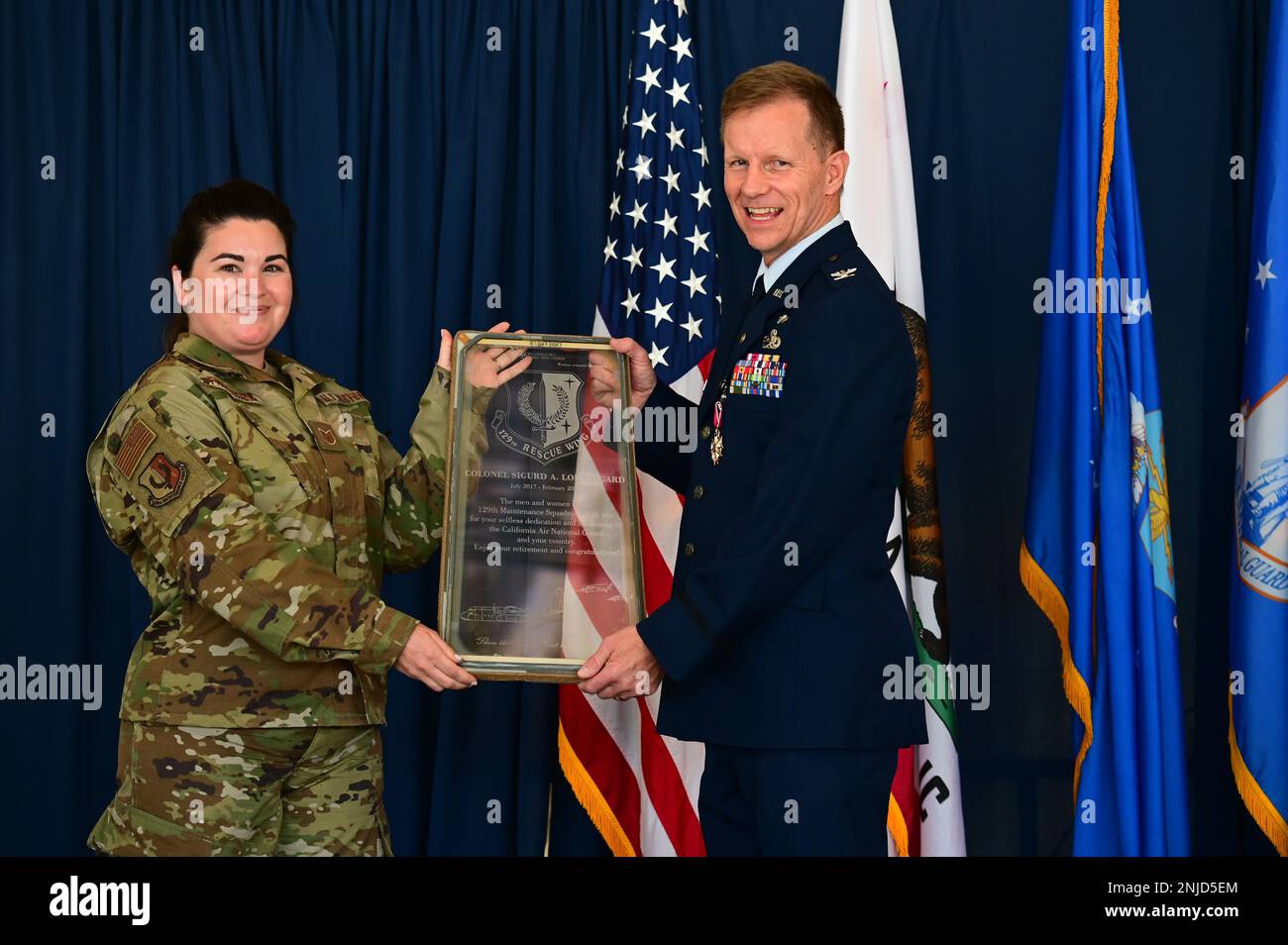U.S. Air Force Col. Sigurd Lokensgard, former commander of the 129th ...