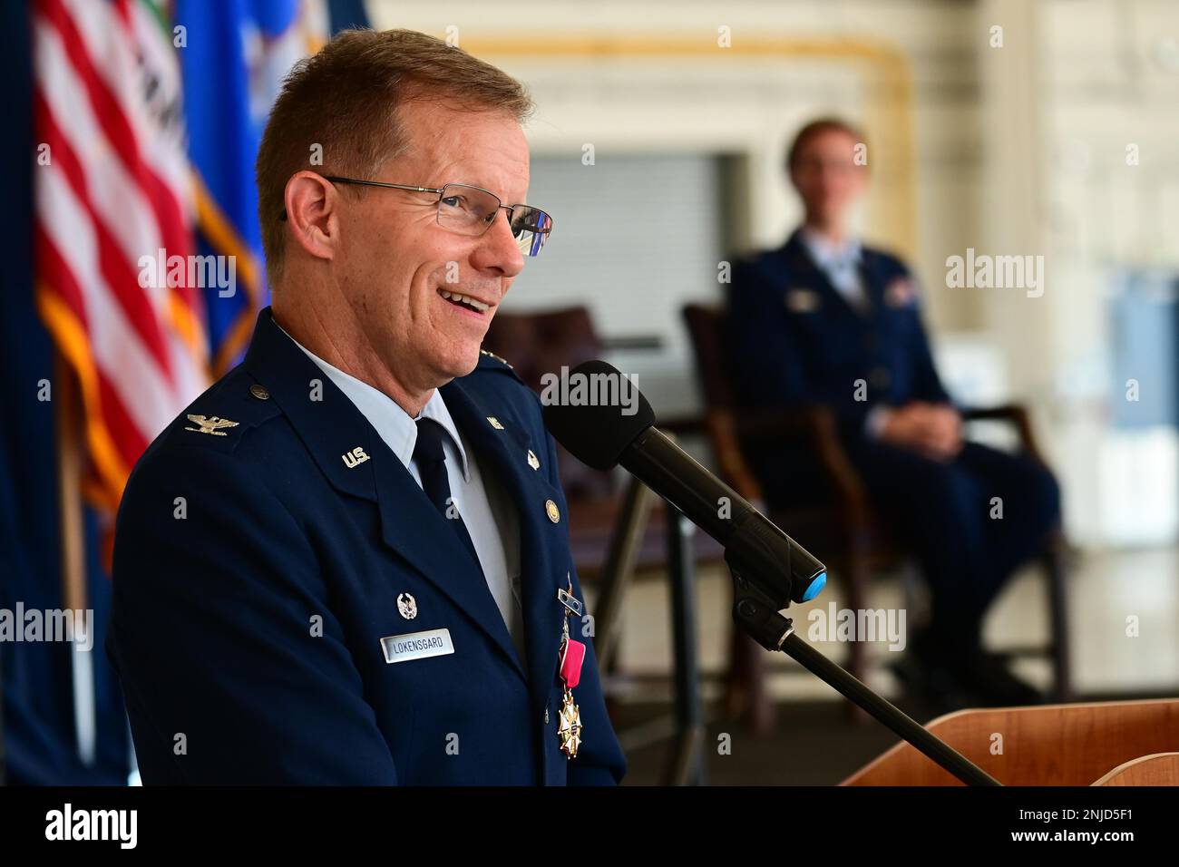 U.S. Air Force Col. Sigurd Lokensgard, former commander of the 129th ...