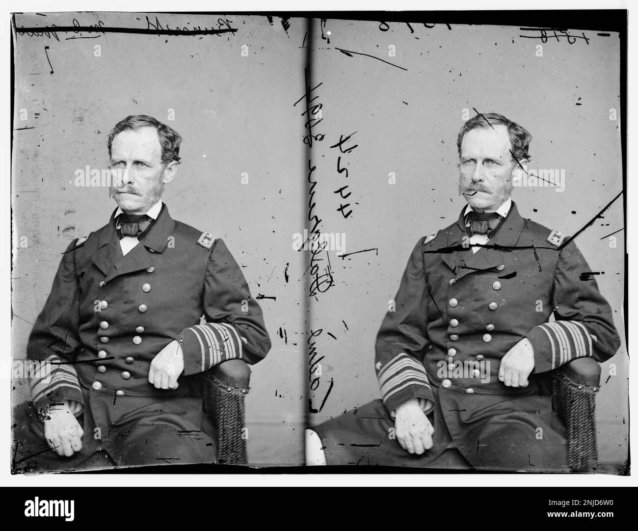 Adm. John A. Dahlgren, a prominent U.S. Navy admiral, captured in a ...