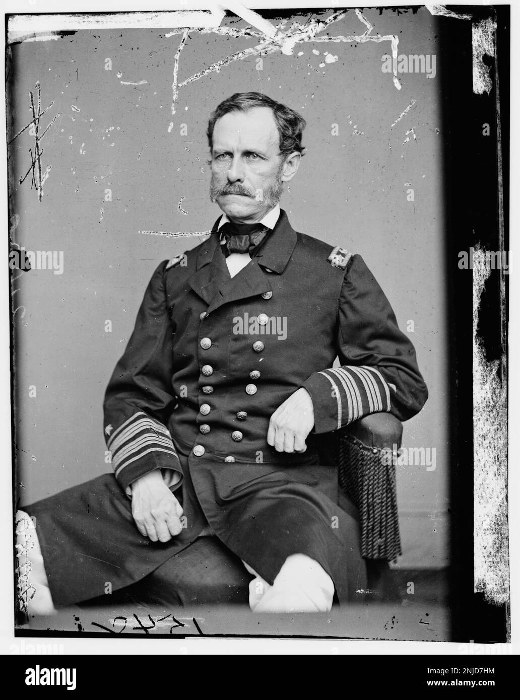 Portrait of Admiral John A. Dahlgren, a notable figure in the U.S. Navy ...