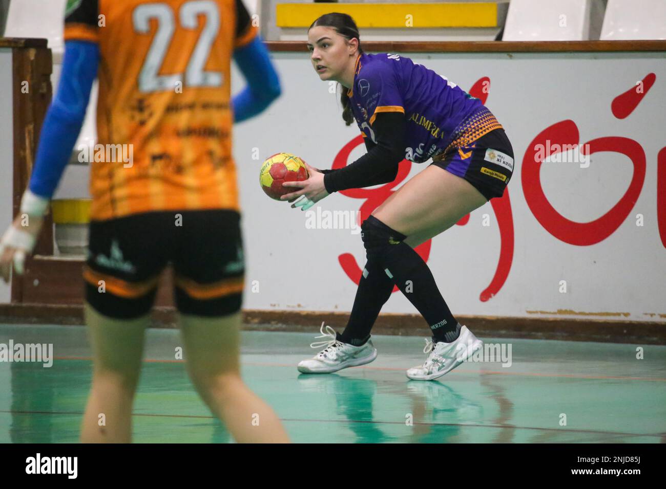 Gijon, Spain, 22nd February, 2023: Motive.co Gijon's player Mina ...