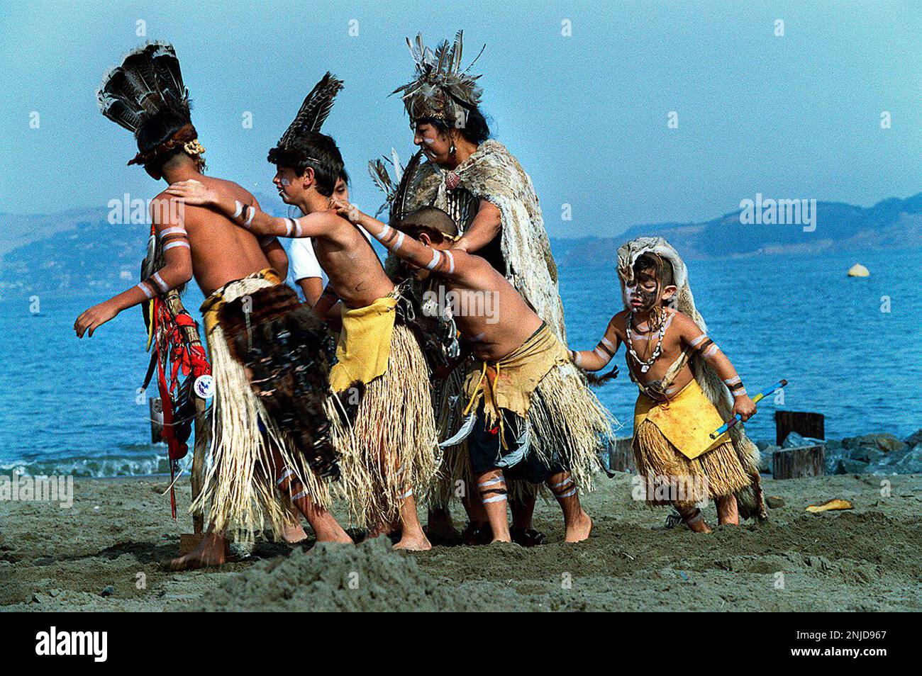 CRISSY2-C-09NOV99-MN-LH--A sand barrier is removed to link the restored ...