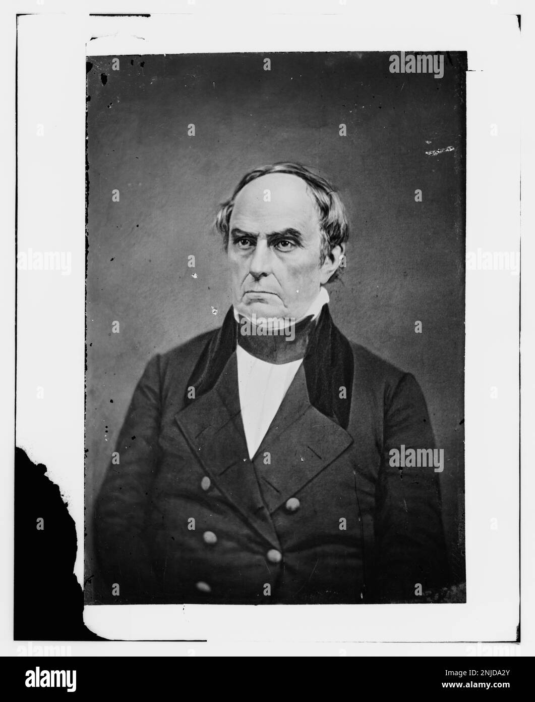 Portrait of Daniel Webster, a renowned American statesman, captured in ...