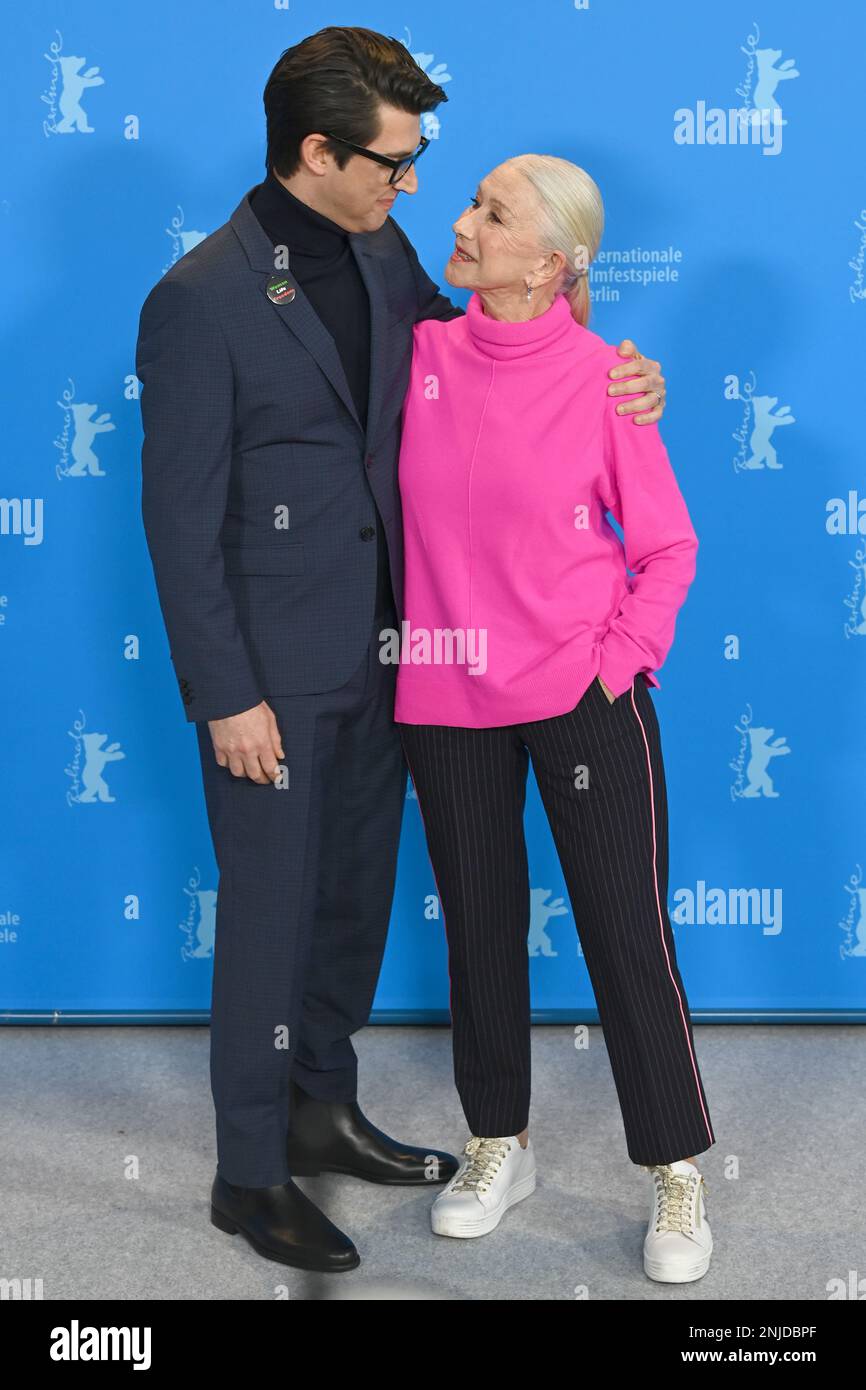 Berlin. Germany.Israeli director Guy Nattiv and British actress Helen ...