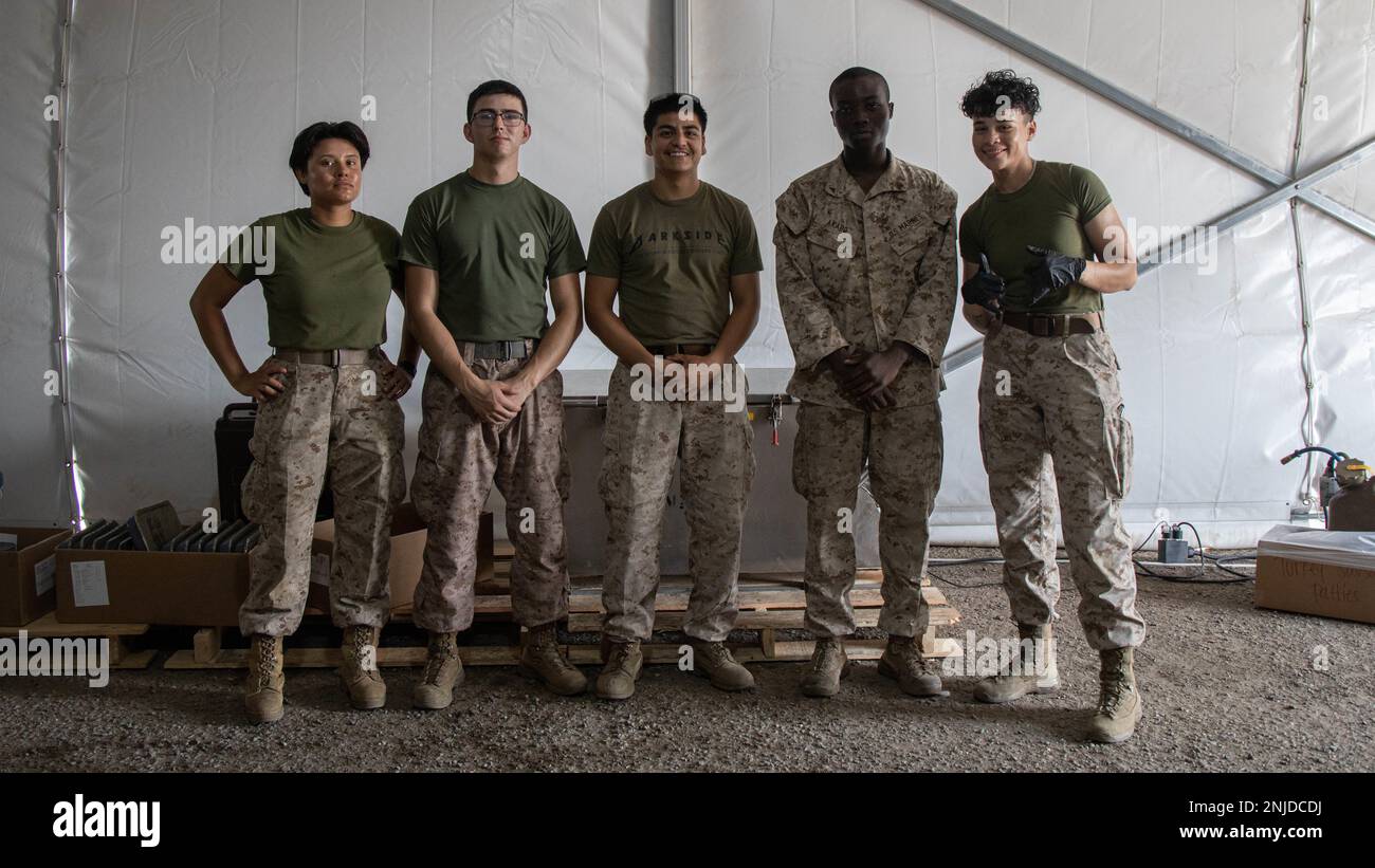 U.S. Marine Corps food service specialists with Combat Logistics ...