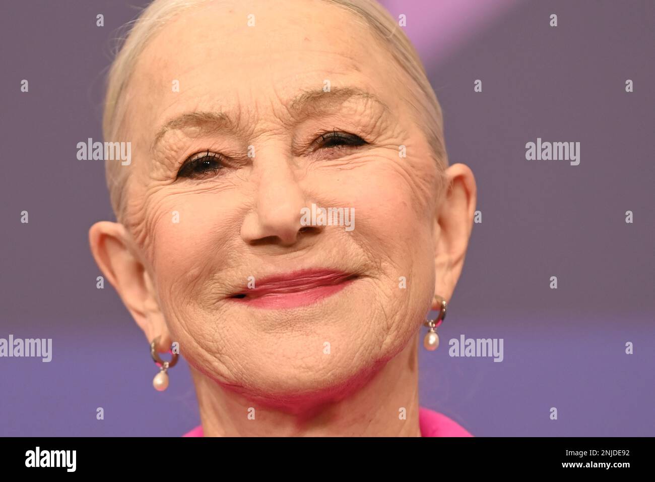 Berlin. Germany. Helen Mirren at the Golda press conference. Grand ...