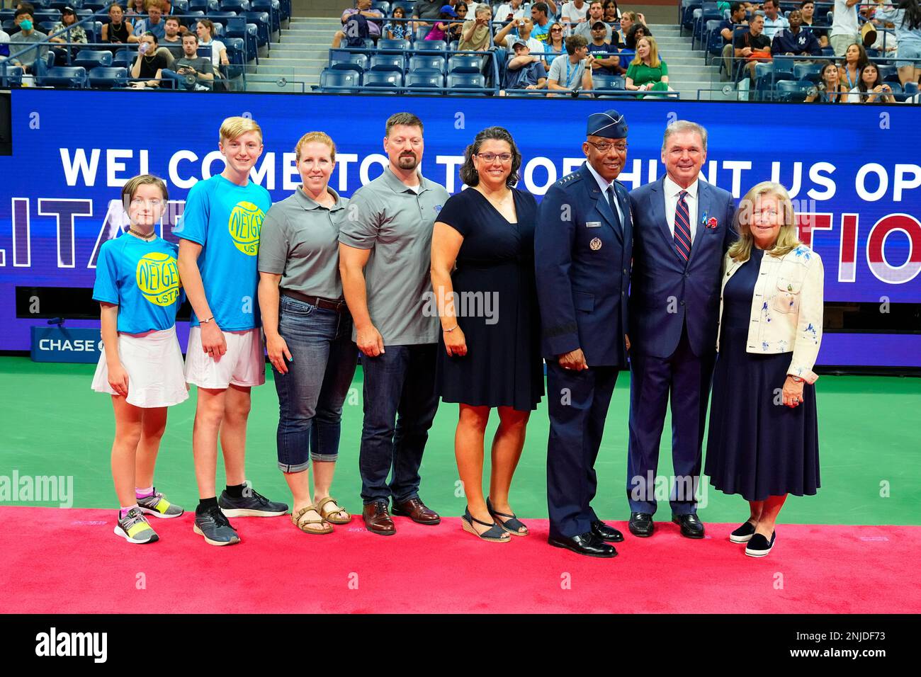 The Emmendorfer Family pose for a photo with Senior Director of the ...